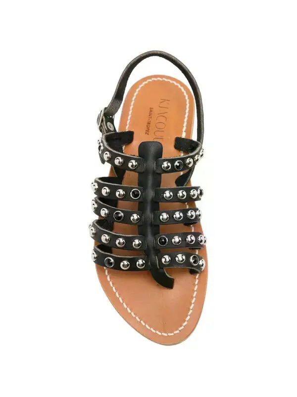 K.JACQUES Studded Cage Sandals