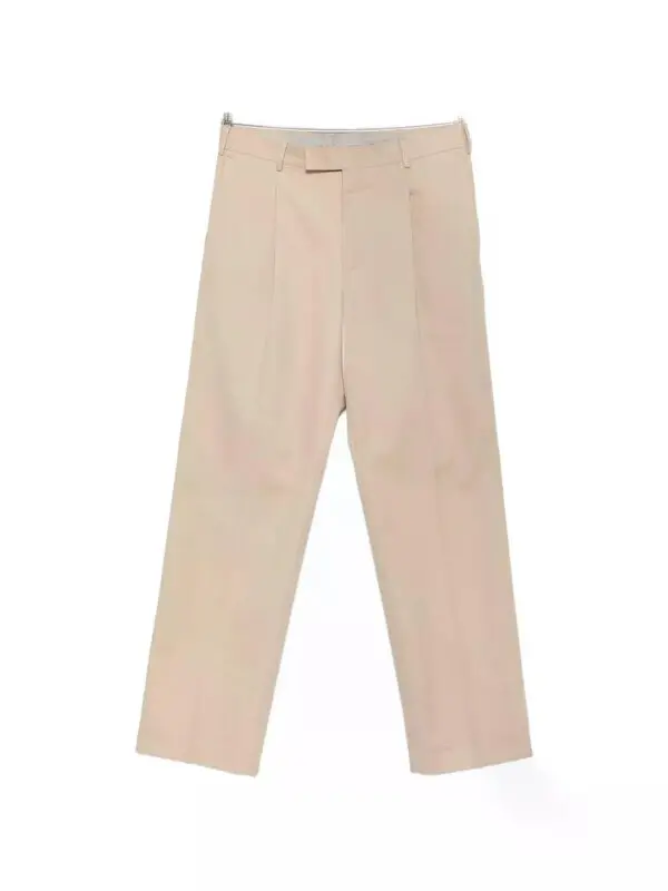 PT TORINO Pleated Twill Trousers - Neutrals