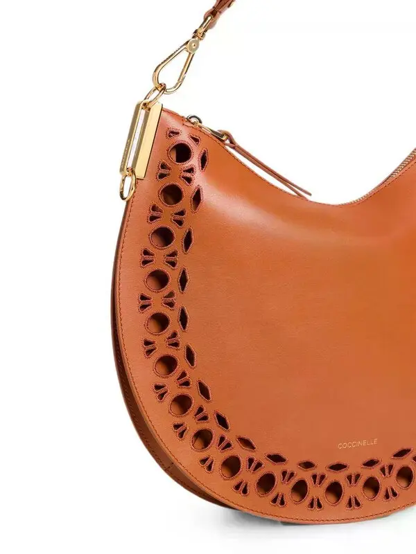 COCCINELLE Medium Sunup Perforated Leather Tote Bag