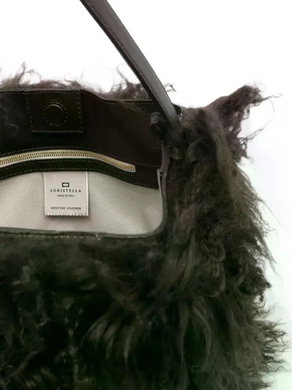 LORISTELLA Emma Faux-shearling Shoulder Bag