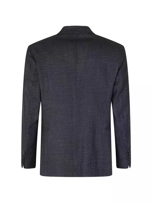 Tagliatore Houndstooth Buttoned Blazer