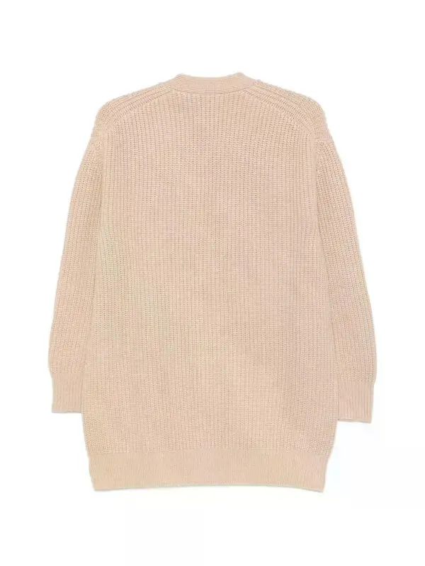 Malo Ribbed Knit V-neck Cardigan