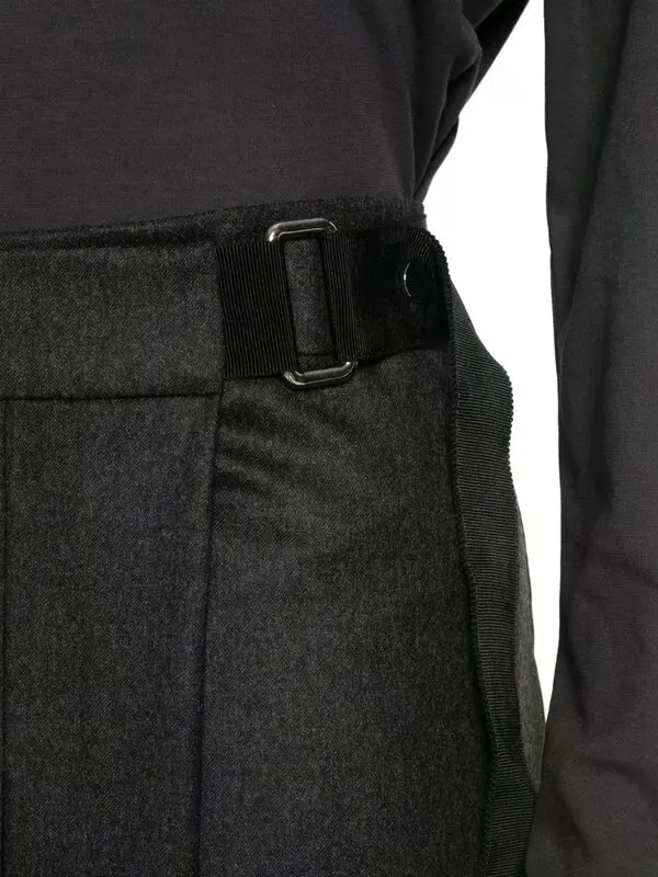 P.a.r.o.s.h Pleated Buckle-fastening Maxi Skirt