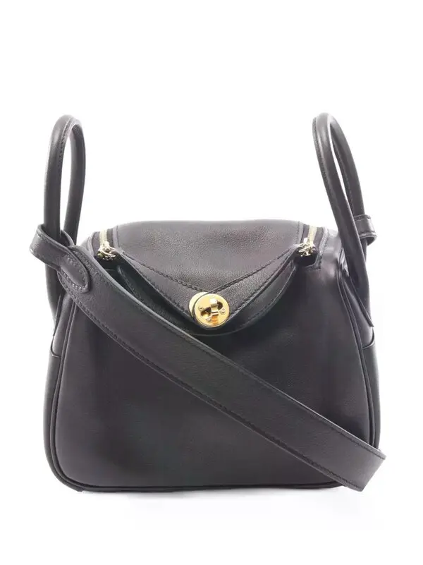 Hermès Mini Lindy Shoulder Bag - Black