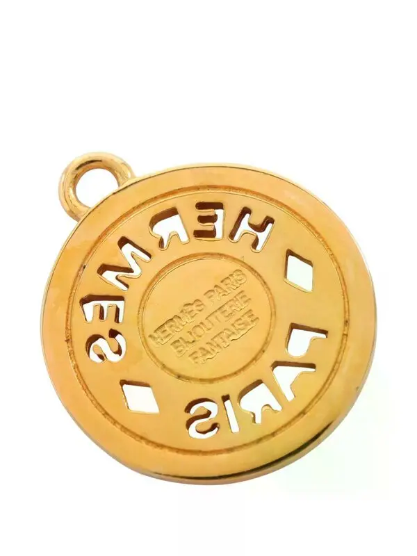 Hermès Tone Cut-out Logo Pendant