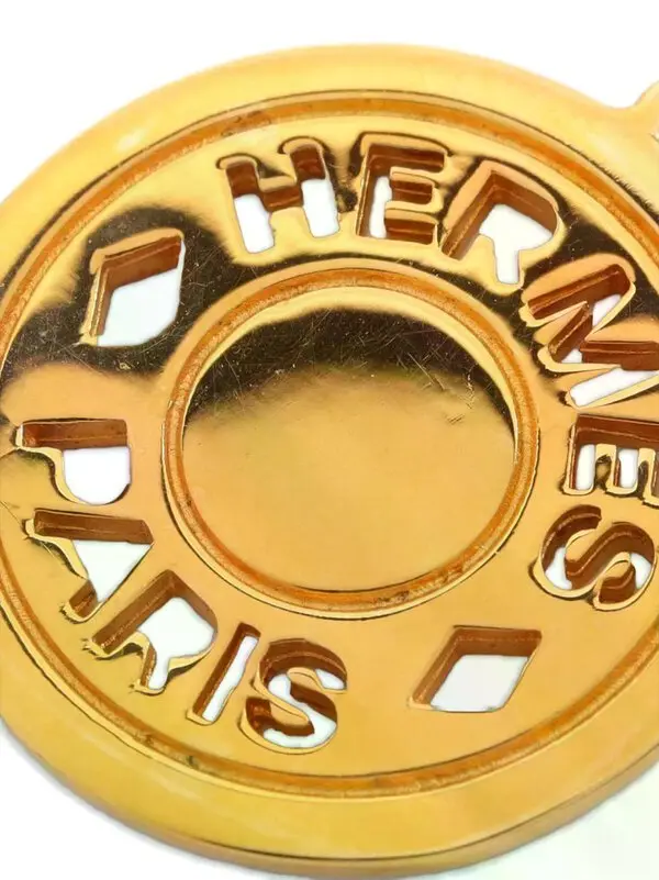 Hermès Tone Cut-out Logo Pendant