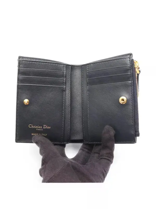 Dior 2020s 30 Montaigne Dahlia Oblique Bi-fold Wallet