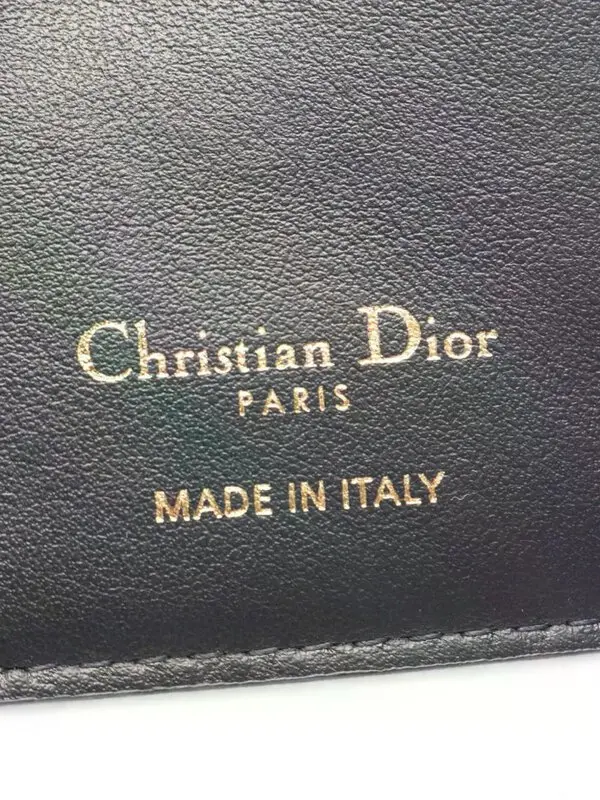 Dior 2020s 30 Montaigne Dahlia Oblique Bi-fold Wallet