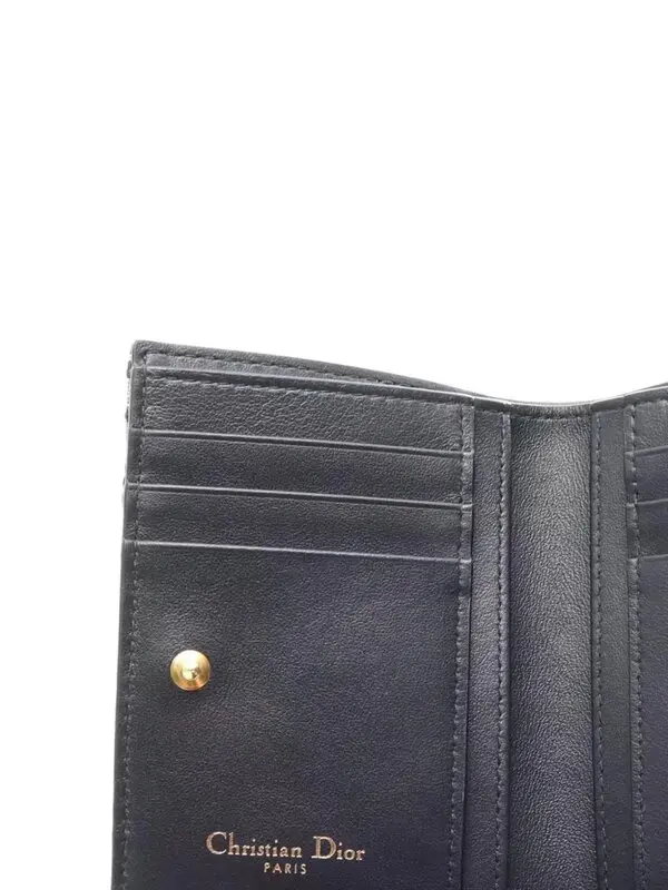 Dior 2020s 30 Montaigne Dahlia Oblique Bi-fold Wallet - Neutrals