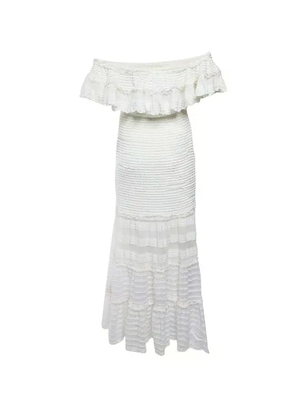 Simkhai Off-shoulder Ruffled Maxi Dress