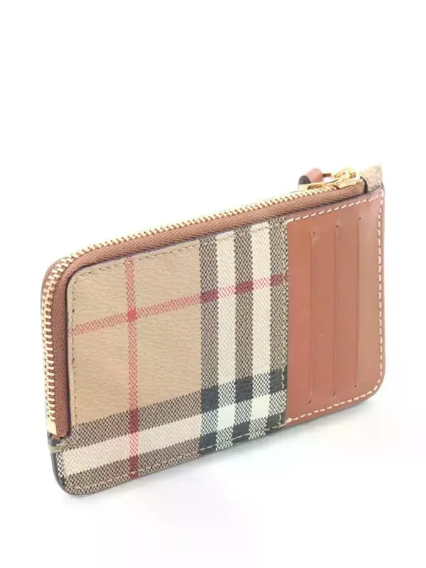 Burberry 2020s Vintage Check Card Case - Neutrals
