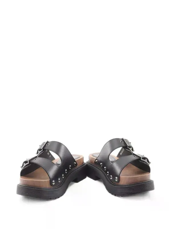 Dior Leather Buckled Platform Sandals