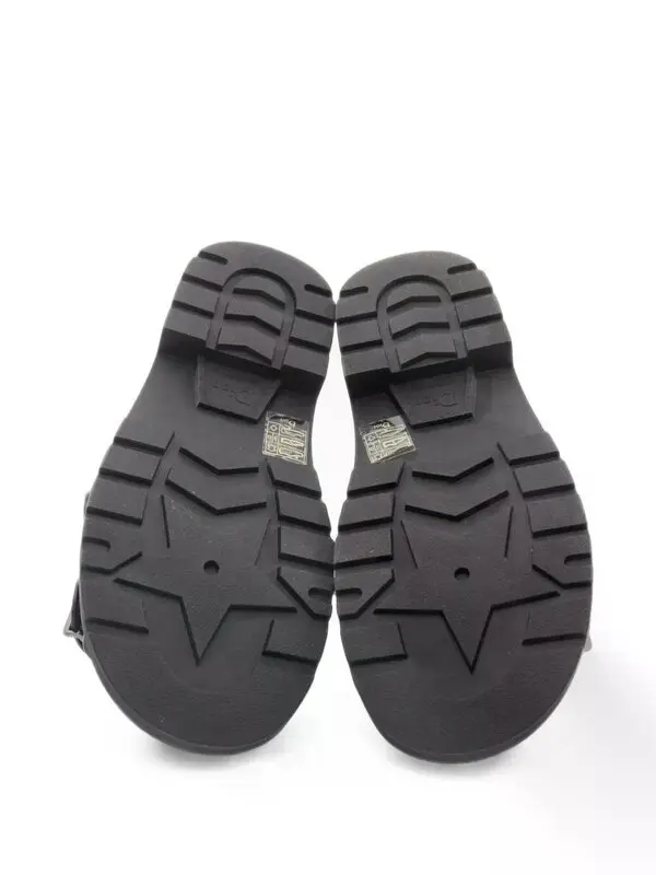 Dior Leather Buckled Platform Sandals