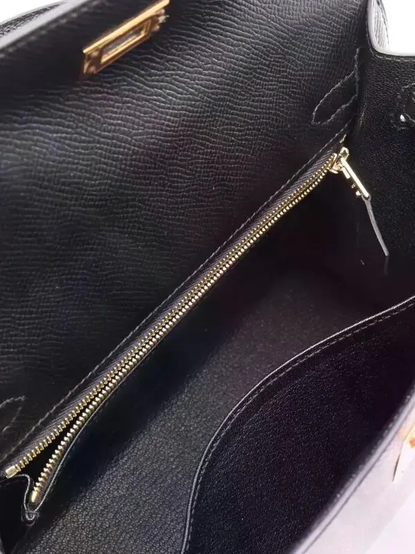 Hermès 25 Kelly Two-way Handbag - Black