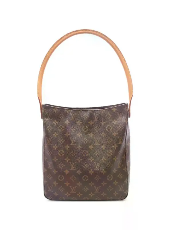 LOUIS VUITTON Monogram Canvas Looping Gm Tote Bag - Brown