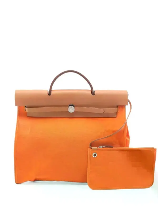 Hermès 2012 Mm Herbag Zip Handbag - Orange