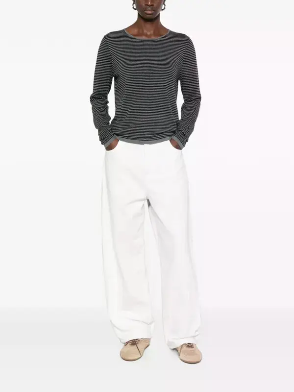 YERSE Striped Cotton T-shirt