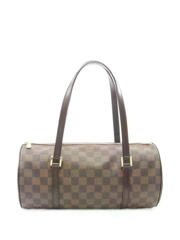 LOUIS VUITTON 2005 30 Papillon Damier Ebene Canvas Tote Bag - Brown
