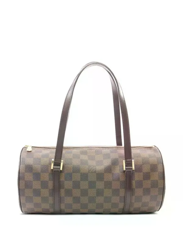 LOUIS VUITTON 2005 30 Papillon Damier Ebene Canvas Tote Bag - Brown