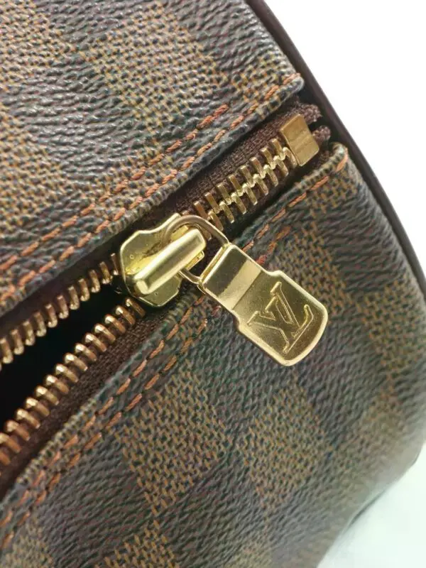 LOUIS VUITTON 2005 30 Papillon Damier Ebene Canvas Tote Bag - Brown