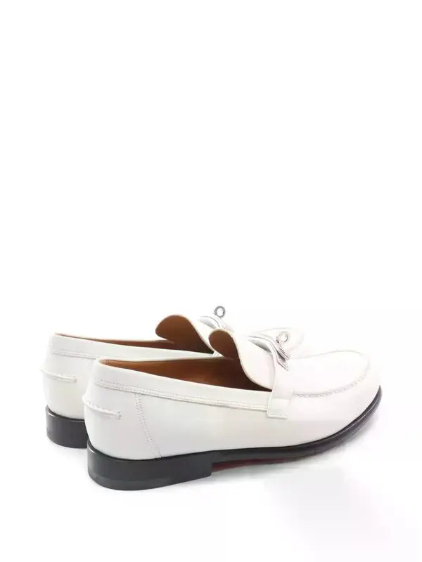 Hermès Leather Kelly Buckle Loafers