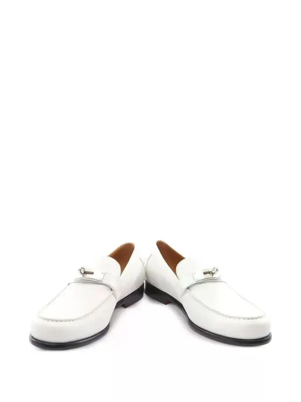 Hermès Leather Kelly Buckle Loafers