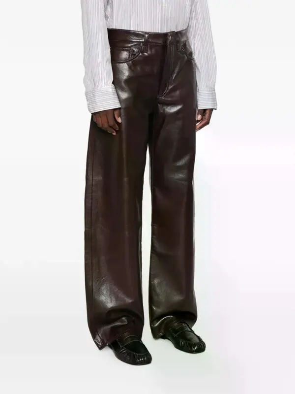 AGOLDE Coated Wide-leg Trousers