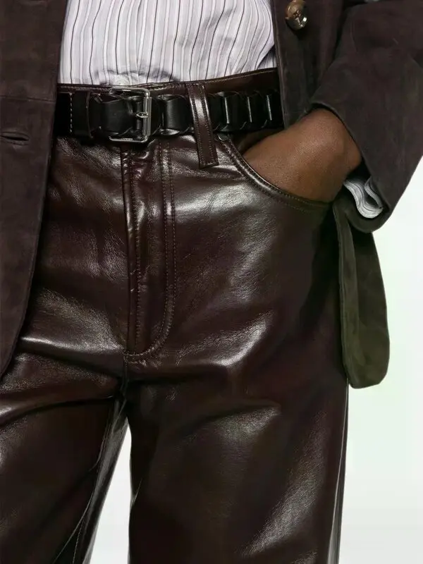 AGOLDE Coated Wide-leg Trousers