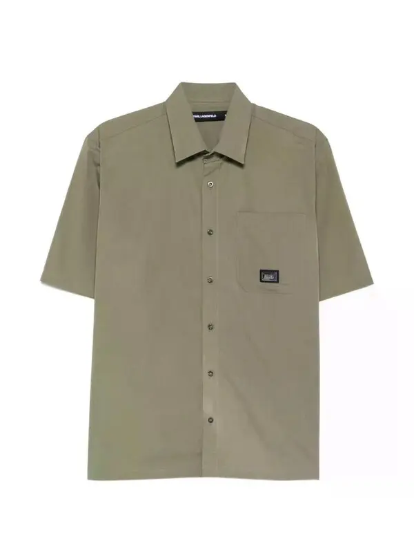 Karl Lagerfeld Logo-plaque Short-sleeve Shirt