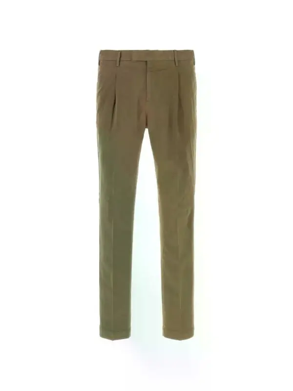 PT TORINO Pleated Detail Trousers - Brown