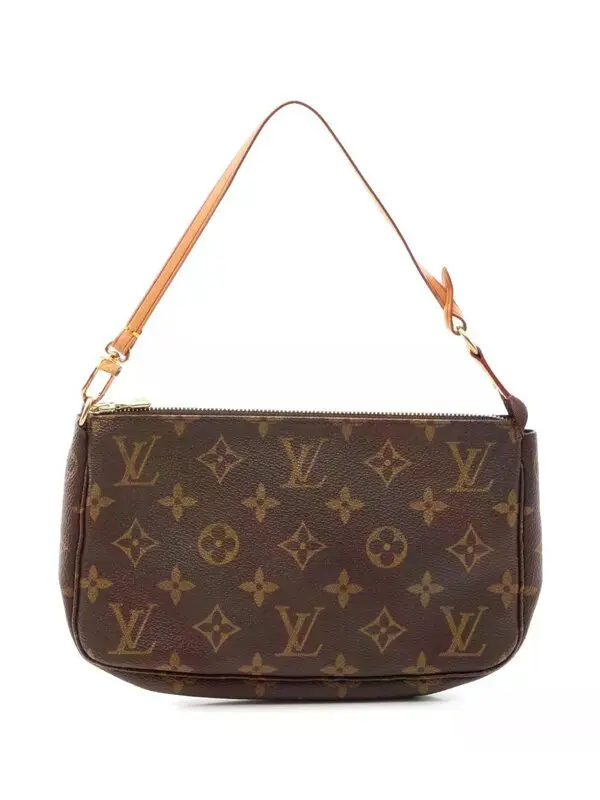 LOUIS VUITTON Pochette Accessories Monogram Tote Bag - Brown