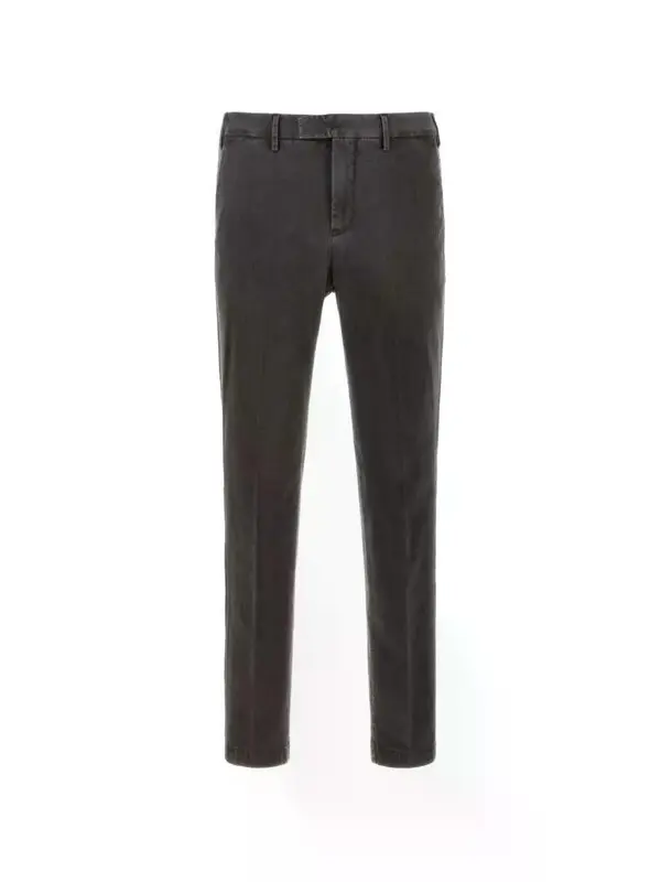 PT TORINO Belt-loop Washed Trousers - Grey