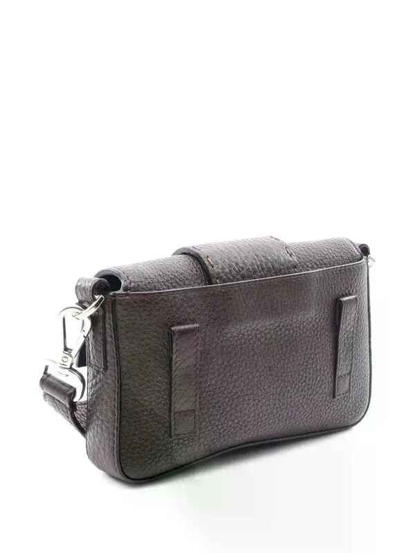 Fendi Selleria Ff Logo Shoulder Bag - Brown