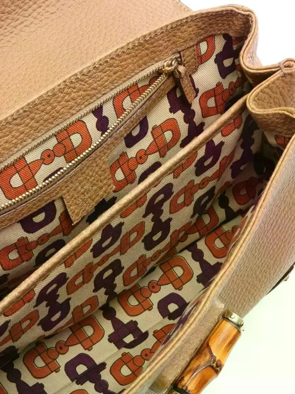 Gucci Bamboo Tote Bag - Brown