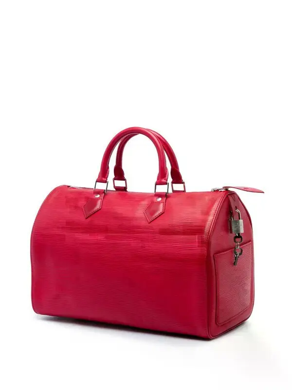 LOUIS VUITTON Epi Speedy 35 Boston Bag - Red