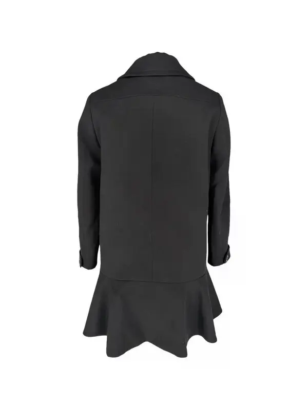 Miu Miu Double-breasted Ruffle Coat