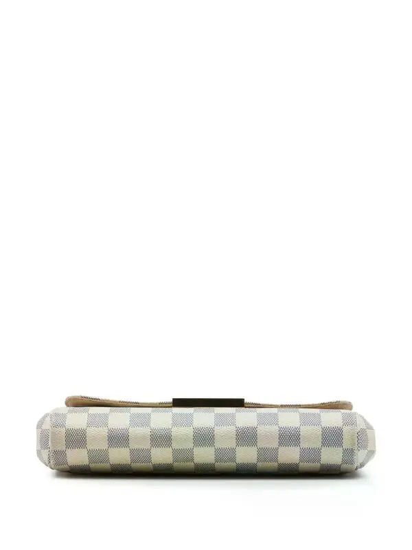 LOUIS VUITTON Damier Azur Favorite Mm Satchel - White