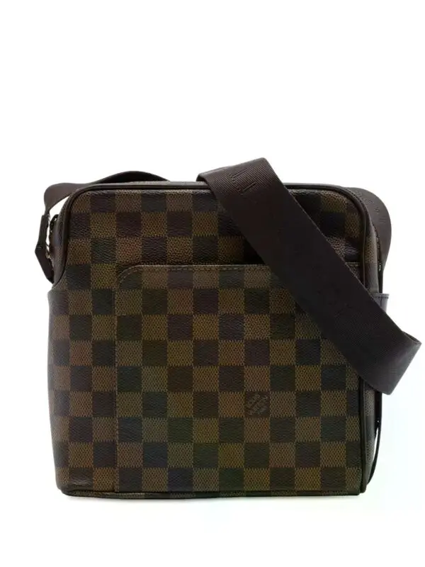 LOUIS VUITTON 2008 Damier Ebene Olav Pm Crossbody Bag