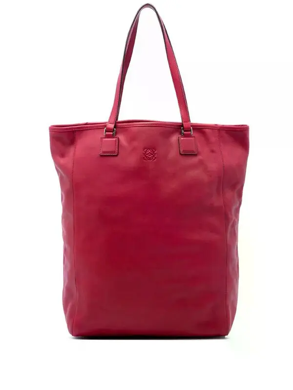 Loewe Leather Anagram Shopper Tote Bag