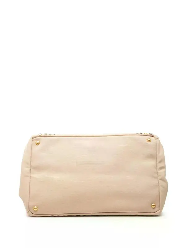 Prada 2013-2026 Large Canvas Canapa Bijoux Satchel
