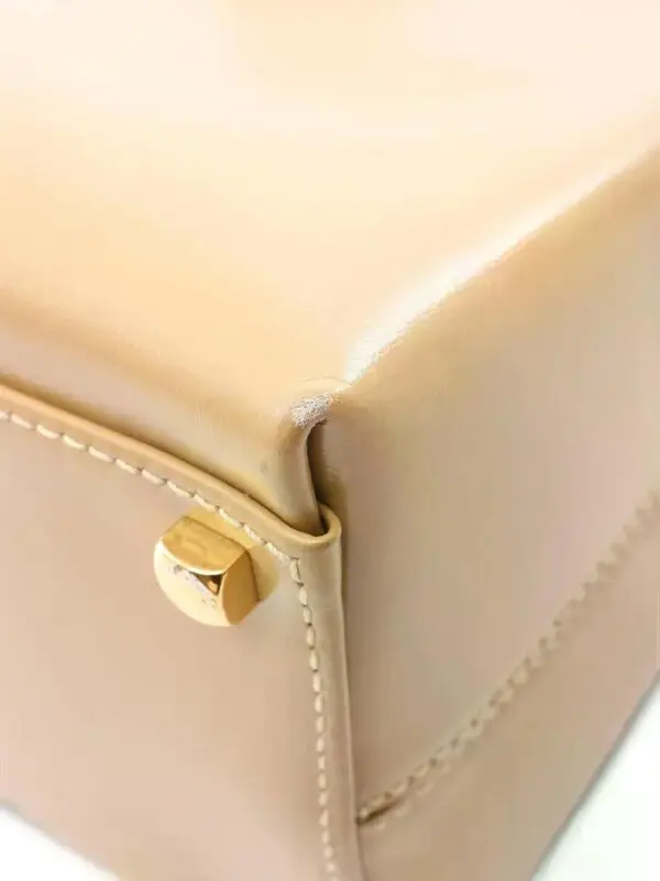 FERRAGAMO Gancini Two-way Leather Tote Bag - Neutrals