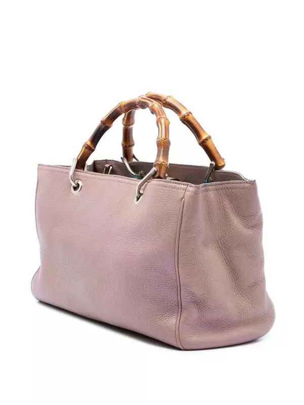 Gucci Calfskin Bamboo Shopper Satchel