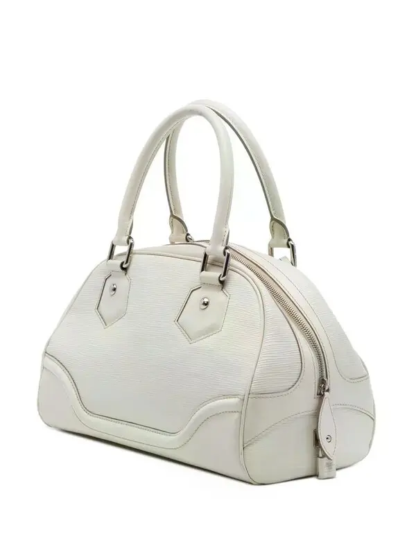 LOUIS VUITTON Bowling Montaigne Pm Handbag - White