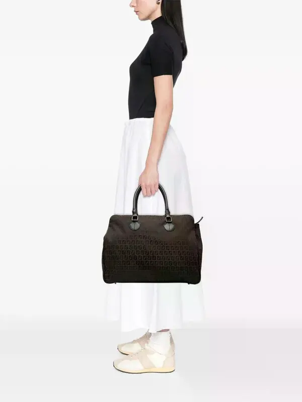 Fendi Zucchino Canvas Business Bag