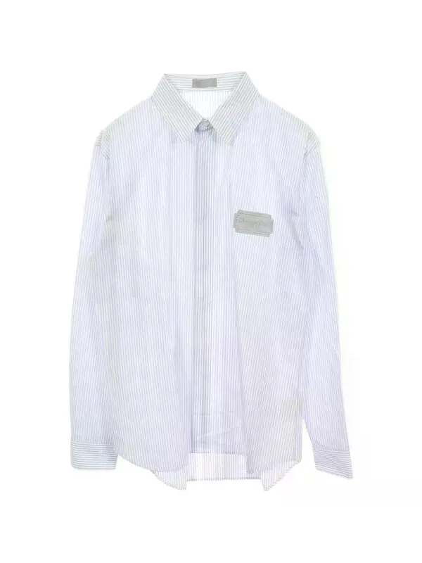 Dior 2010s Striped Logo-patch Shirt