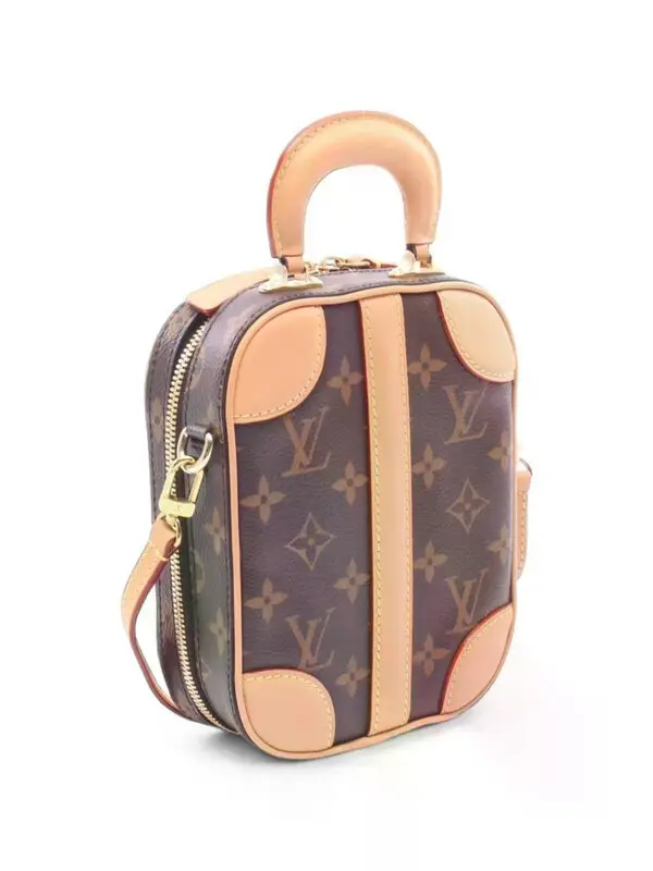 LOUIS VUITTON Vertical Monogram Canvas Valisette Tote Bag - Brown