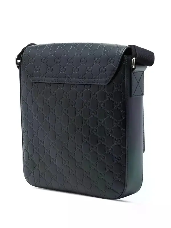 Gucci Ssima Flap Messenger Bag - Black