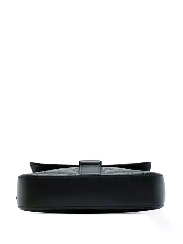 Gucci Ssima Flap Messenger Bag - Black