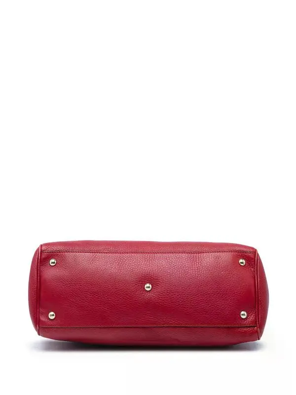 Gucci 2016-2026 Medium Calfskin Bamboo Shopper Satchel