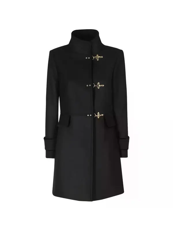 FAY Virginia Toggle-fastening Coat - Black
